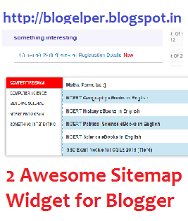 How to Create a Sitemap or Table of Contents in Blogger (2 types) – EftiWEB